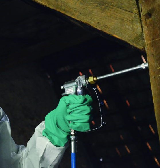 Wood treatment with MABI termite control equipment | MABI USA